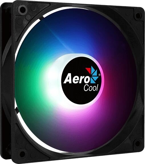 Вентилятор Aerocool Frost 12 PWM RGB 120x120mm черный/белый 4-pin 18-28dB 160gr Ret (FROST 12 PWM FRGB 4P)