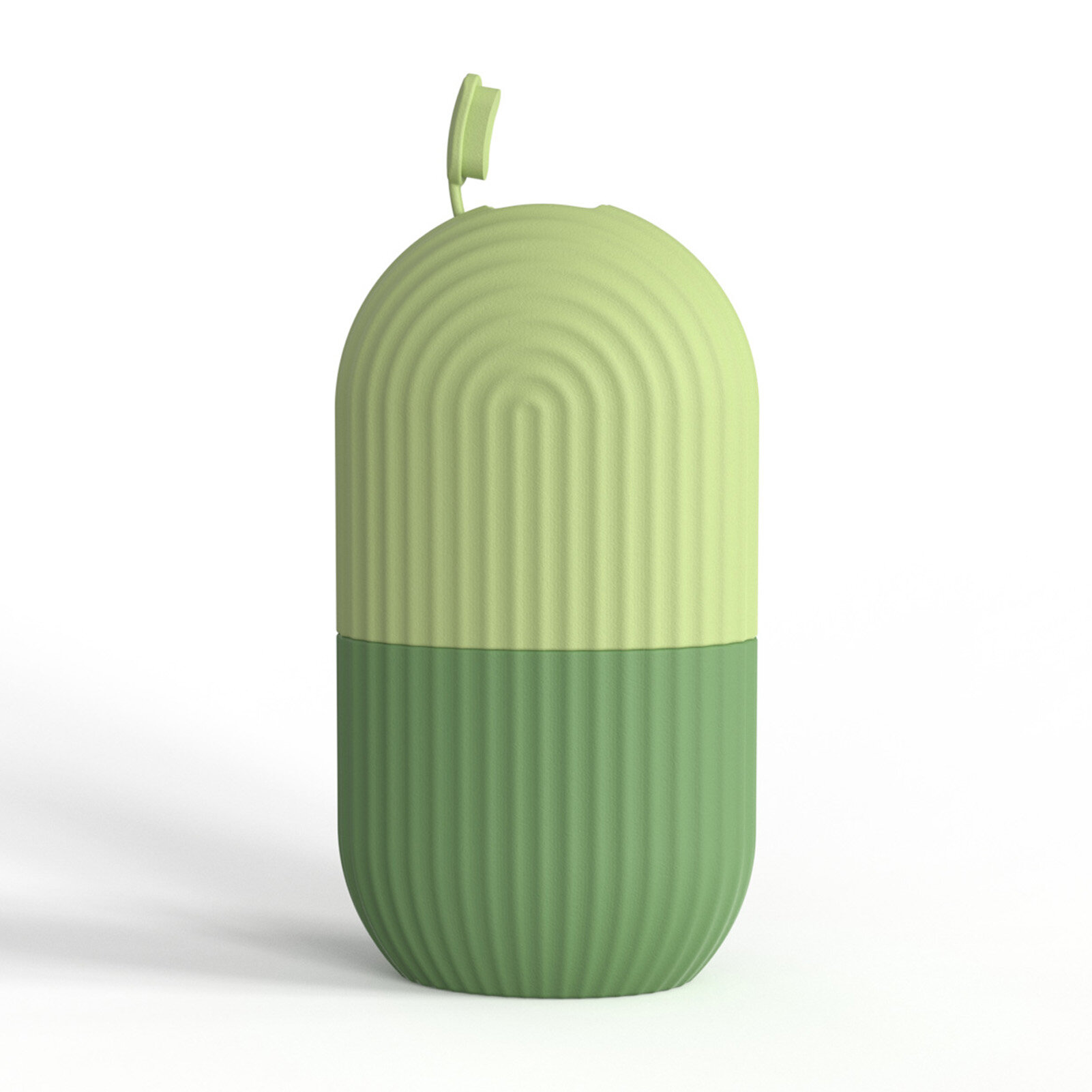 Face Massager Ice Tray Mini Care Shrink Pores Cube Arm Compress Cooling Roller Stripe Green