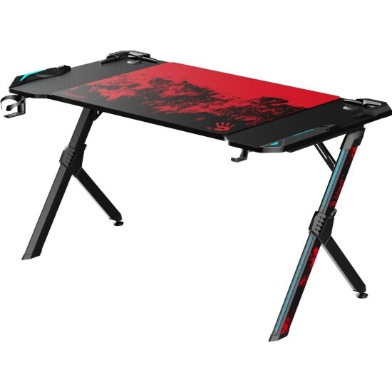 Игровой стол Bloody BD-TB201 столешница ЛДСП карбон каркас черный 140x75x75см