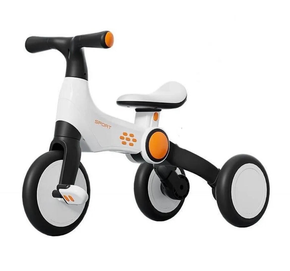 Велосипед-беговел детский, велосипед детский складной, велосипед детский 3 в 1, Велосипед детский трехколесный, велосипед детский двухколесный, беговел для малышей, EVA колеса, легкий, съемные педали