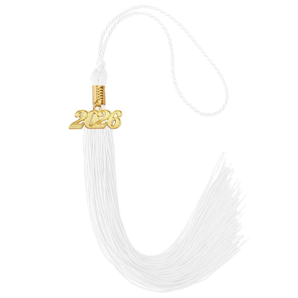 Выпускные ленточки 2026 года с очаровательным классом выпускных шляп 2026 года, украшающие ленточки для шапочек-халатов для бакалавров