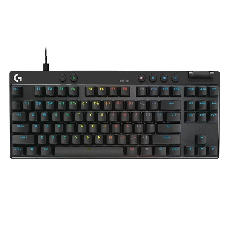 Logitech (G) PRO X TKL RAPID Магнитный переключатель GPW Игровая механическая клавиатура Проводная RGB-подсветка Перезаряжаемая 87-клавишная портативная