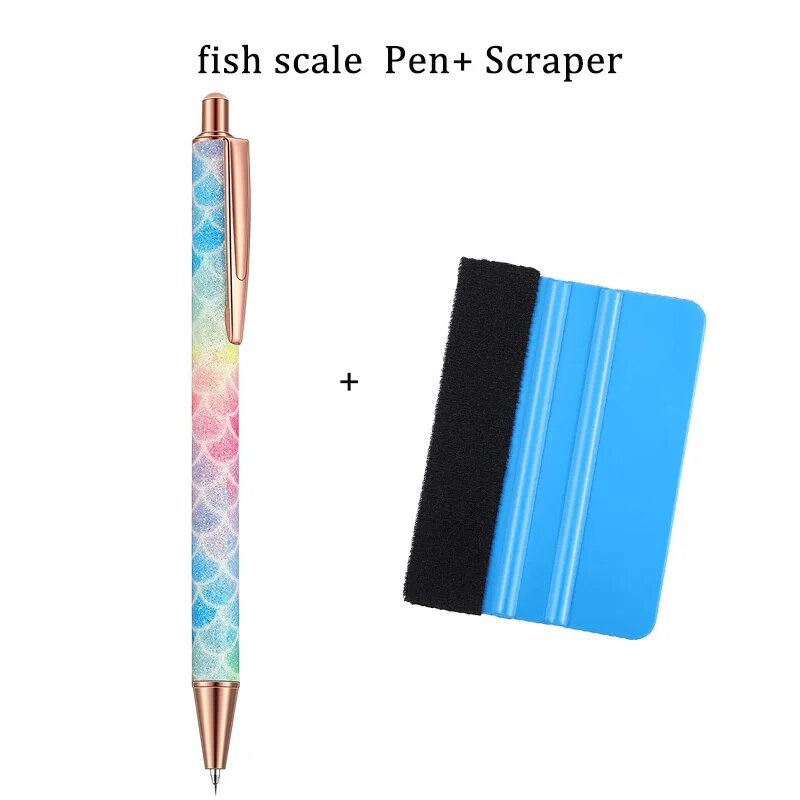 Автомобильная пленка, виниловая ручка для удаления сорняков, ручка для удаления пузырьков, ручка для выпуска воздуха с войлочными скребками, виниловая пленка, инструмент для прополки, аксессуары для тонирования автомобиля CL with Scraper