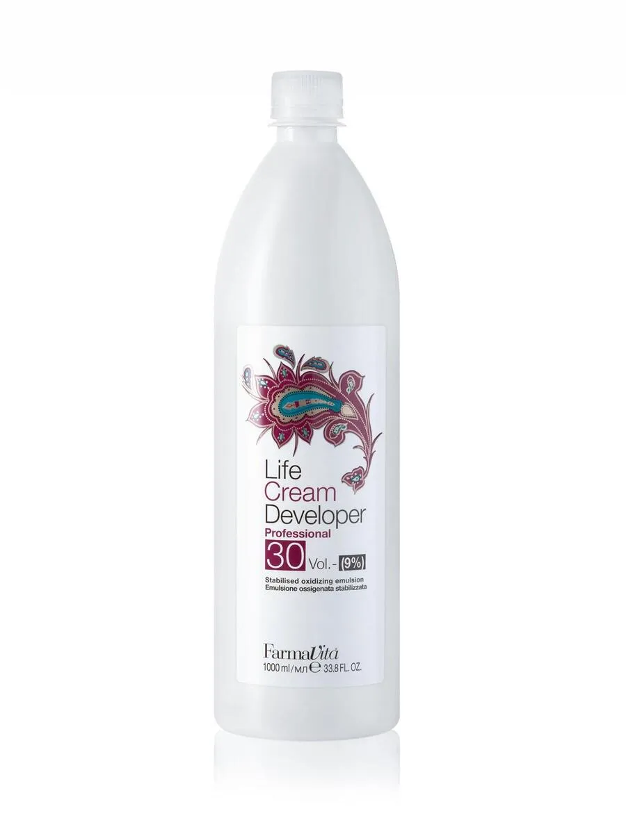 Оксидант Farmavita Life Cream Developer Prof, Крем-окислитель, 30 vol/9%, 1000 мл
