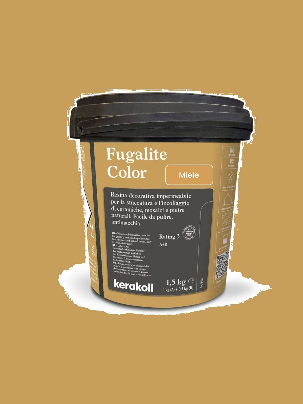 Затирка двухкомпонентная Kerakoll Fugalite Color (1,5кг) Miele