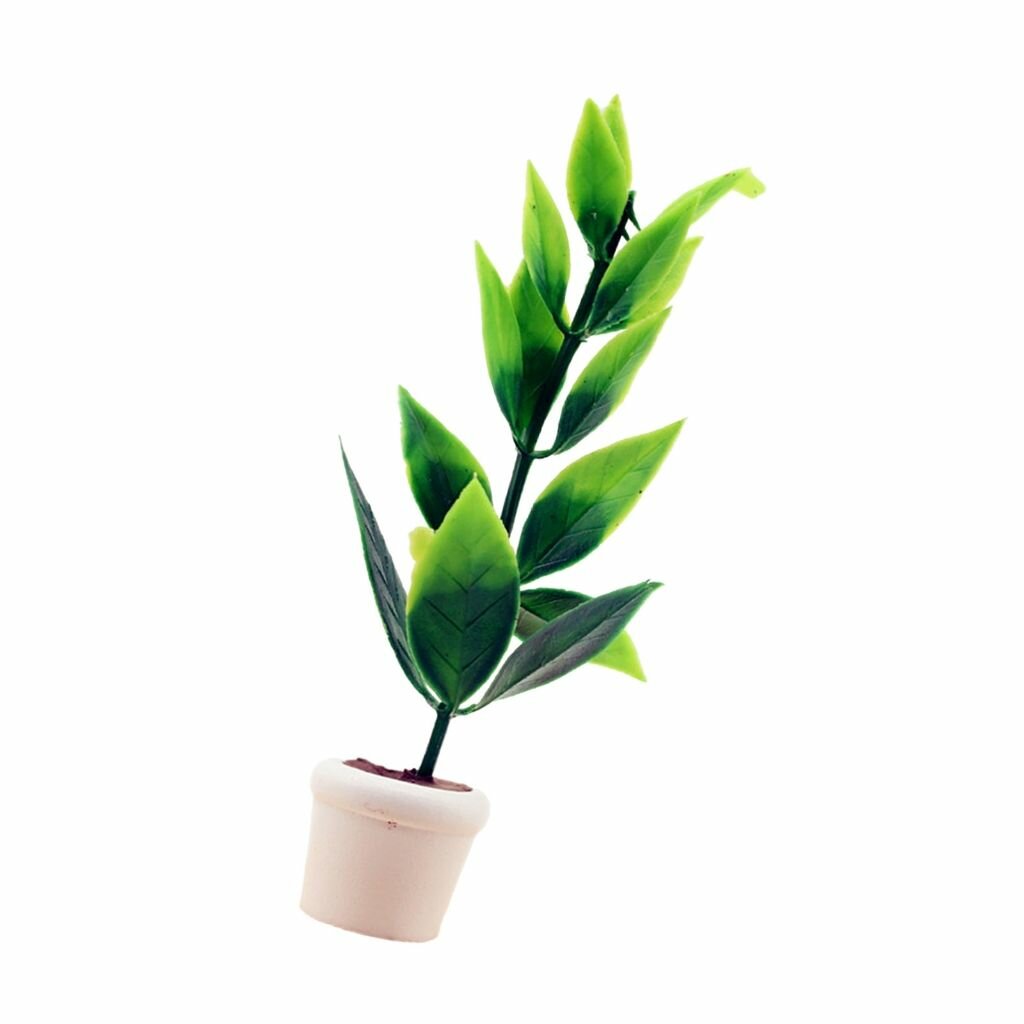 Миниатюрная садовая мебель для кукольного домика, модель цветочного горшка - белый высокий