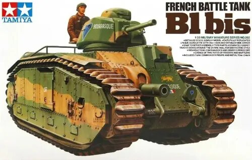 Tamiya 35282 1/35 Franch Battle Tank B1 bis Модель сборки танков