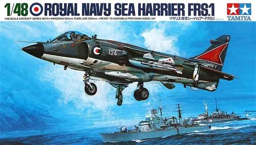 Tamiya 61026 1/48 Hawker Sea Harrier Пластиковый набор моделей модель самолёта