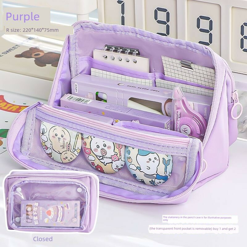 Прозрачный пенал, большой вместимости, новая модель 2025 года, высокая эстетика, простой японский стиль, в стиле инс,