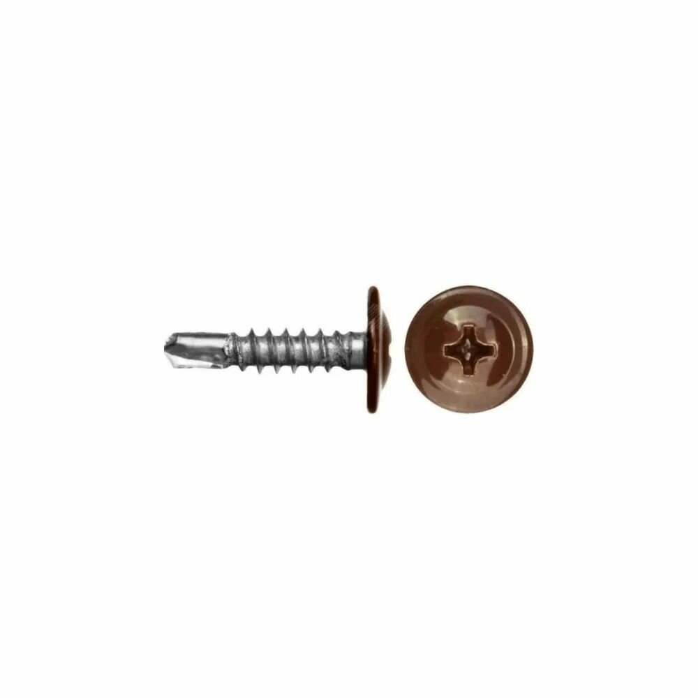Саморез Daxmer ПШС 4,2x16 с прессшайбой сверло RAL 8017 1000 шт. 00000308038