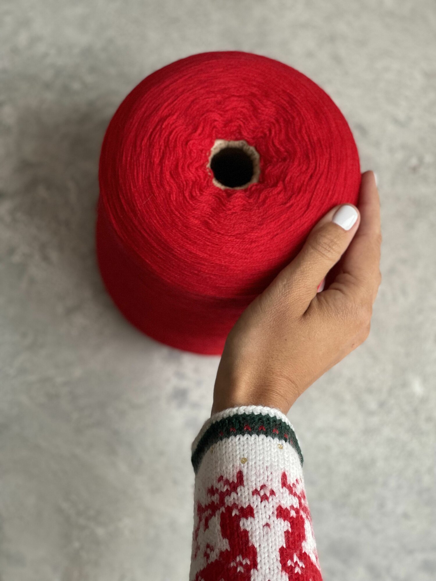 Пряжа для вязания Palermo filatura di Magia 100% меринос / 100г-1500м / Красный / Италия