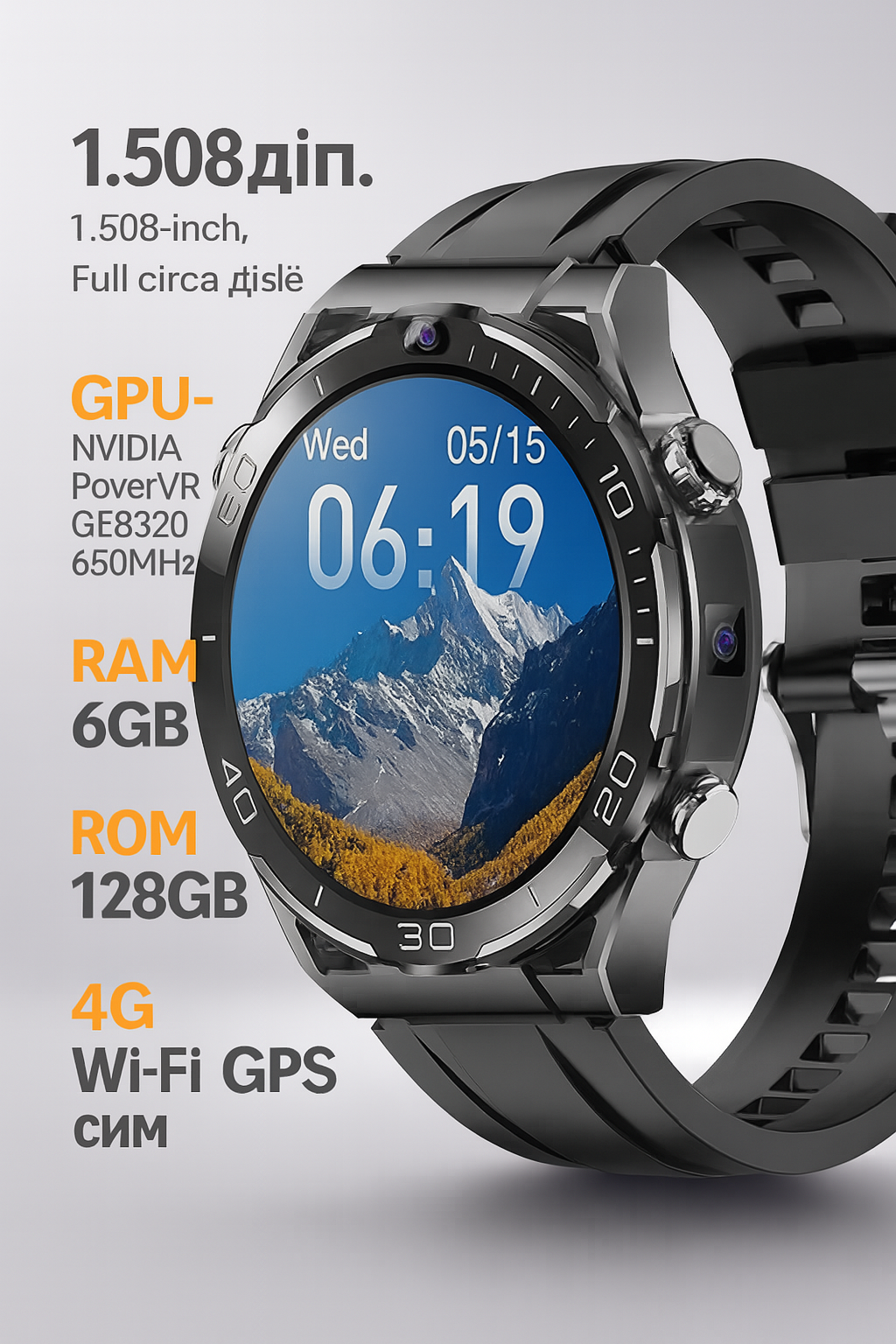 4G LTE Android Умные часы 6 ГБ + 128 ГБ Android 10, мужские, женские GPS камера, Bluetooth мониторинг сердечного ритма