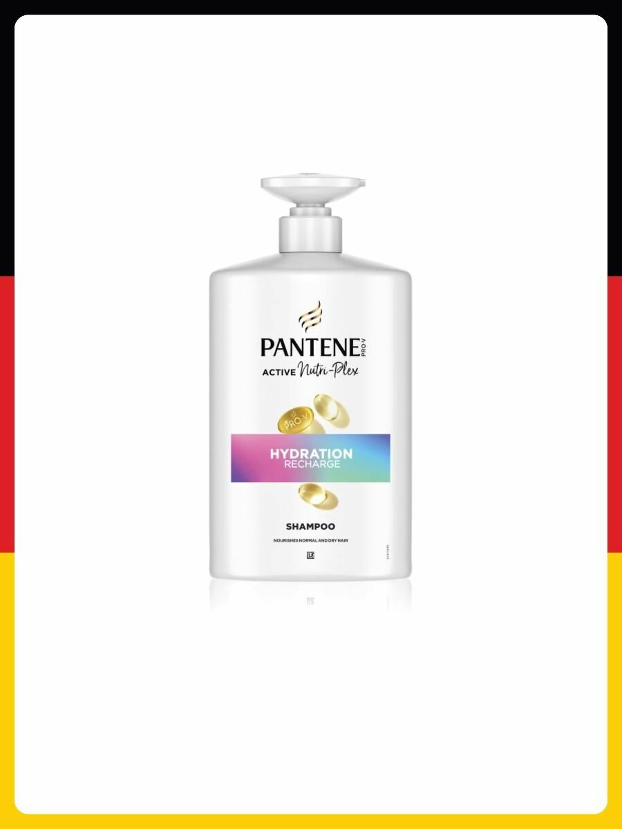 Шампунь для волос PANTENE Pro-V Active Nutri Plex Hydration Recharge Nourishing Shampoo to Renew and Strengthen Hair, 1000 мл