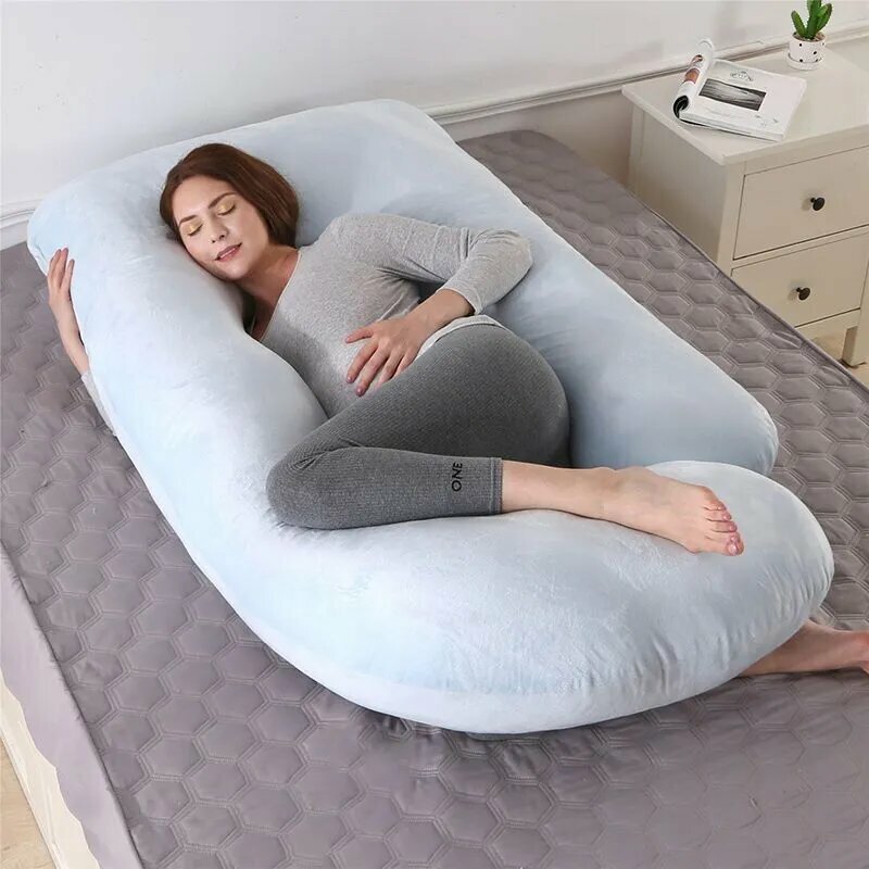 Подушка для беременных и кормящих 80x180 см, 7-зональная пена Comfort