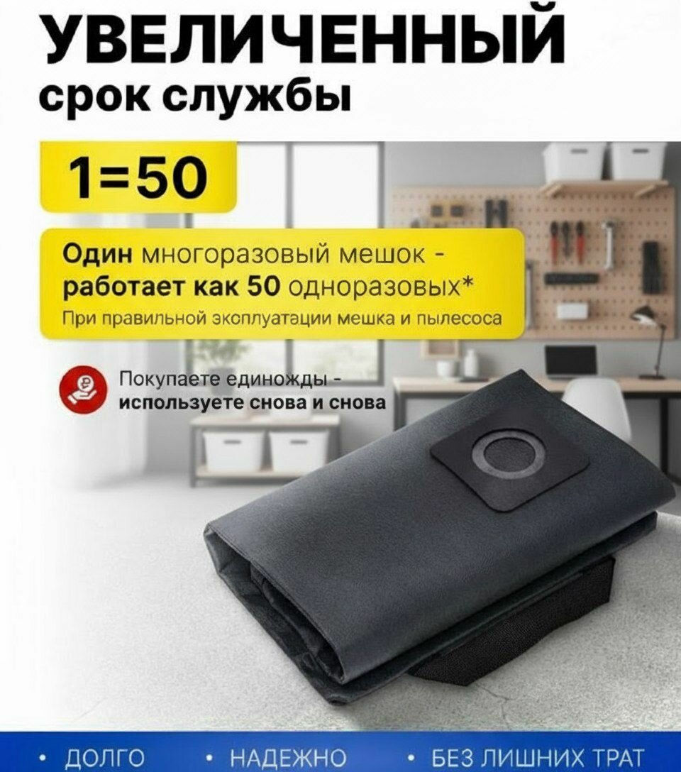 Многоразовый мешок для пылесоса Karcher MV 3 PREMIUM