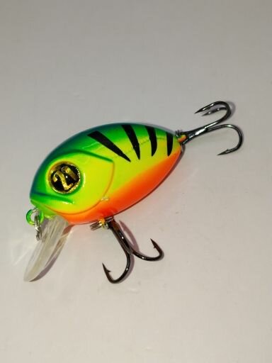 Воблер кренк PONTOON 21 Red Rag 36F-SR, 36мм, 5.7г, плавающий кренк на берша, голавля, жереха, окуня