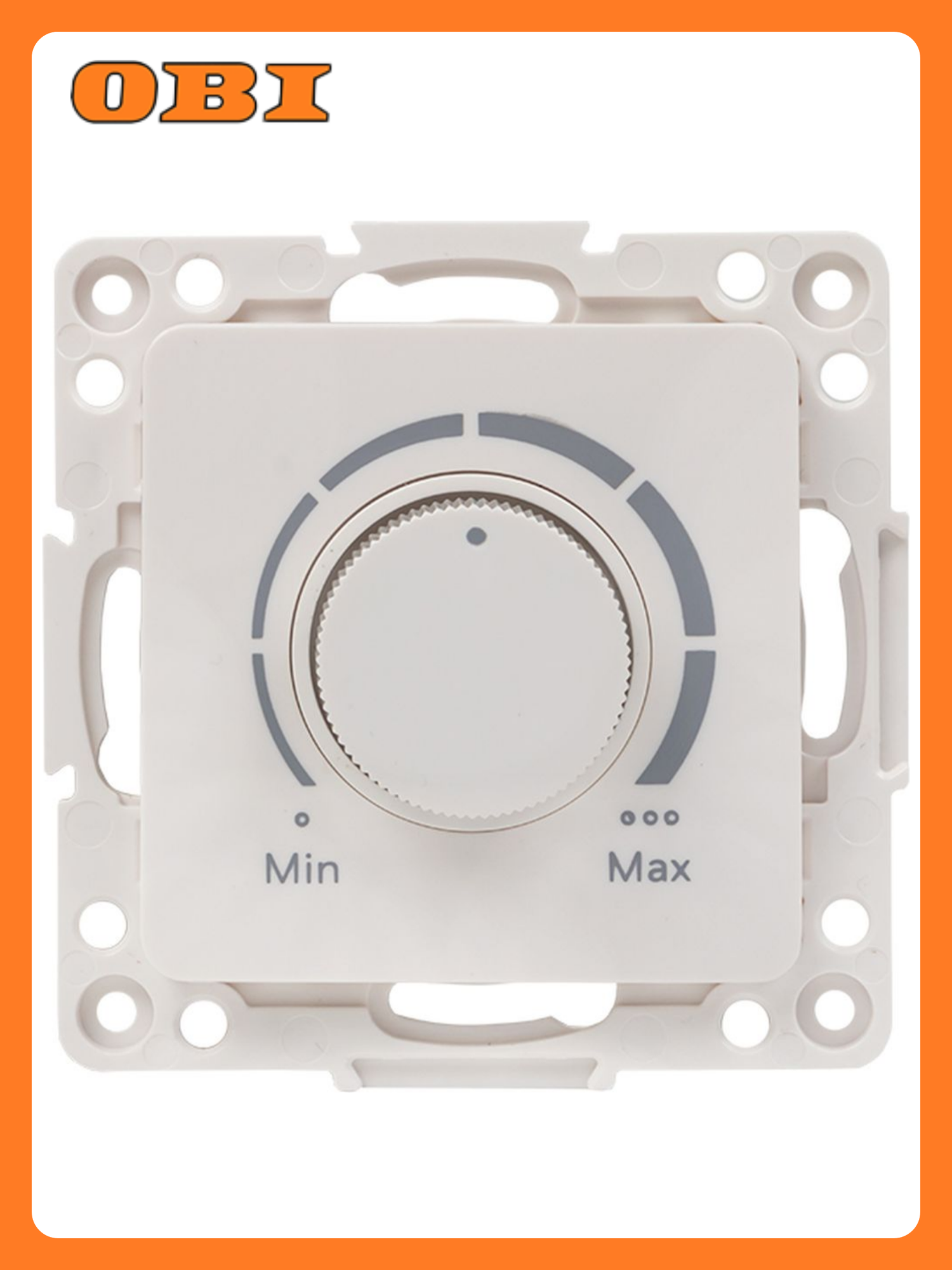 Светорегулятор EKF PROxima Стокгольм, скрытый монтаж, поликарбонат, белый