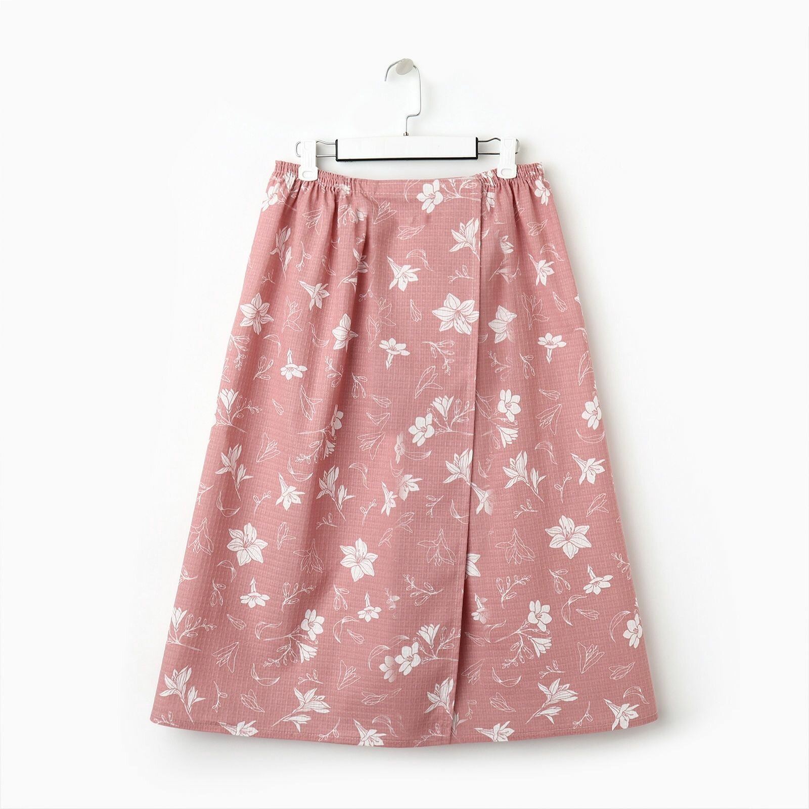 Полотенце для бани Этель Лилия, женское, 80х144 см, вафельное полотно, килт банный женский