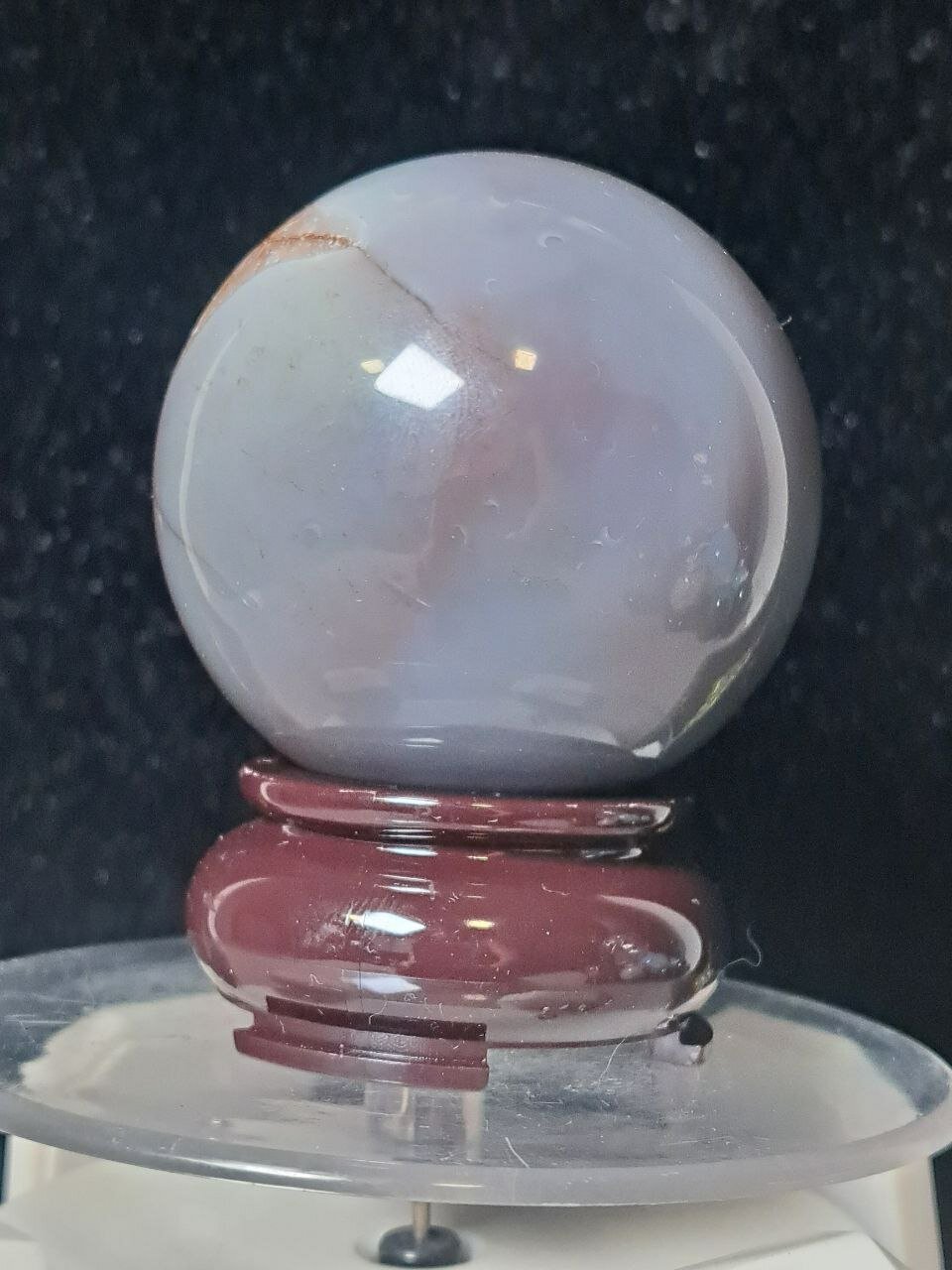 Шар агат, натуральный камень, амулет, талисман, оберег, украшение, декор для дома, интерьера 232 гр