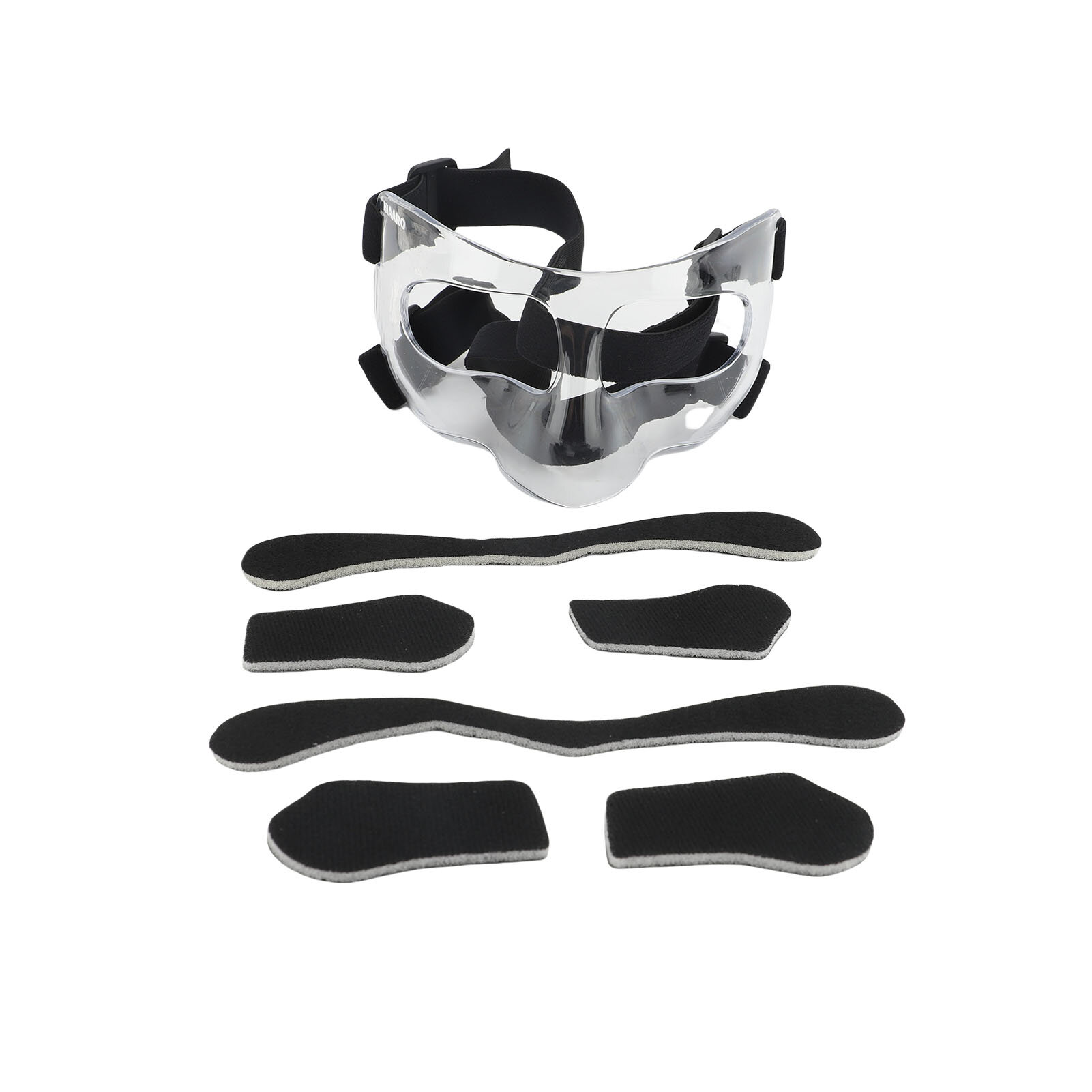 Носовая Защита для Сломанного Носа Регулируемая Баскетбольная Защитная Маска Для Лица Защита Носа для Взрослых Подростков Футбол Волейбол Бейсбол Спортивные Тренировки Прозрачный