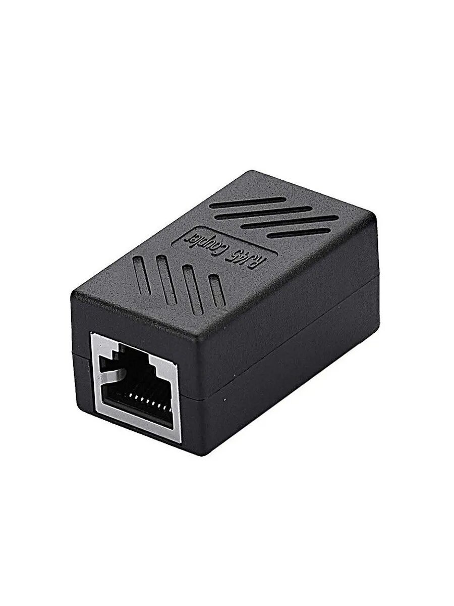 Переходник гн RJ45 - гн RJ45 W05 чёрный
