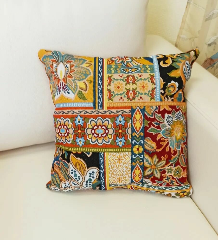 Подушка Бизнес Стиль, декоративная, канвас, гобелен, 35x35 см