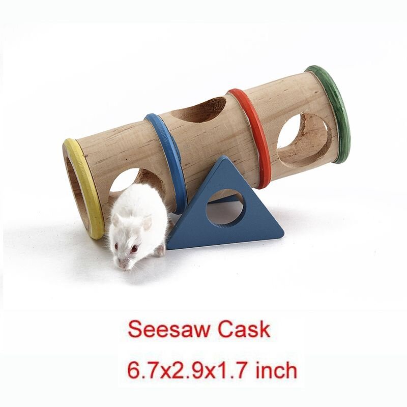 Игрушка для животных funny wooden seesaw fun play seesaw для крыс и хомяков, разноцветный, 17,1x4,2x7,3 см