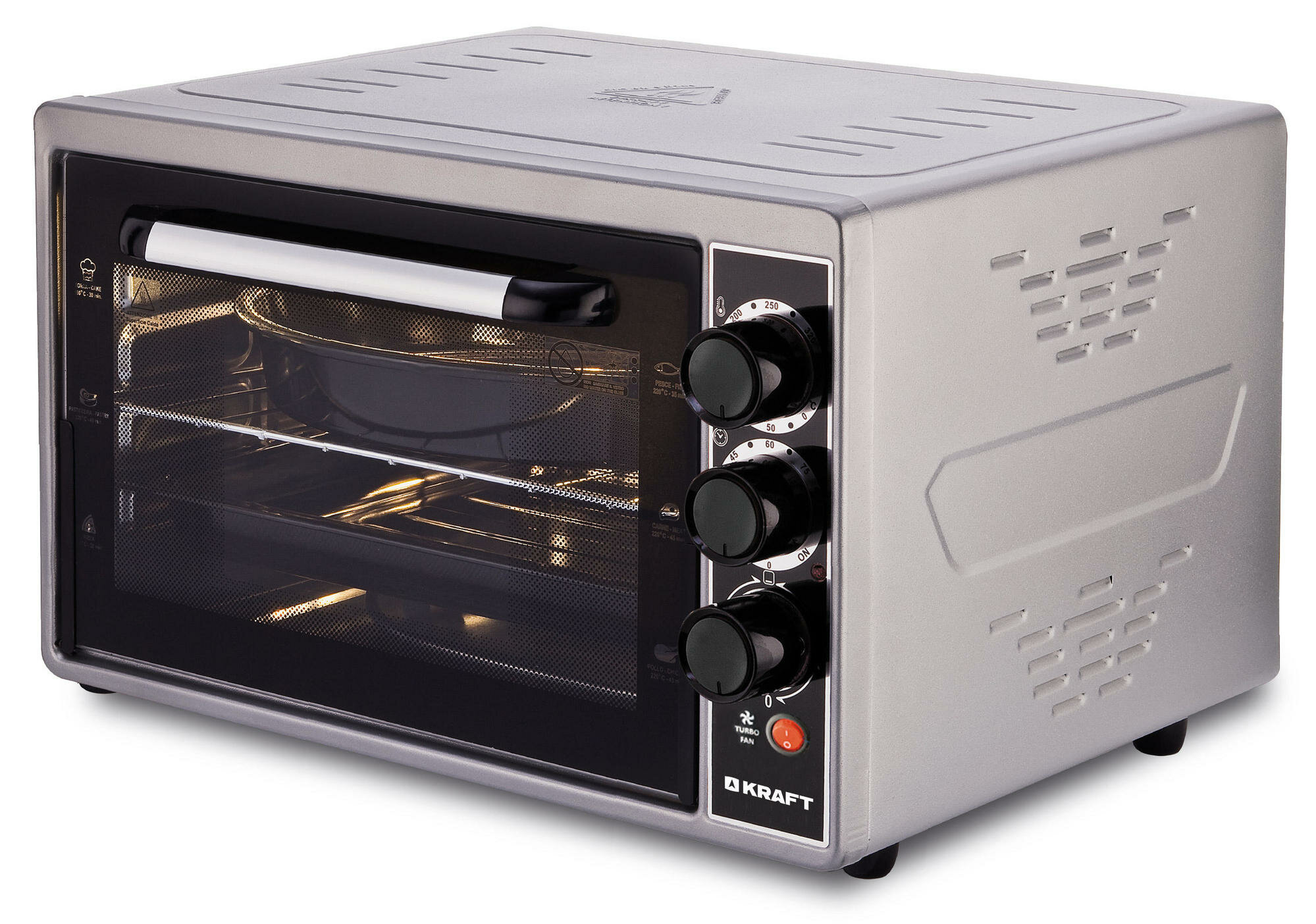 Мини-печь KRAFT KF-MO 3803 KGR серый
