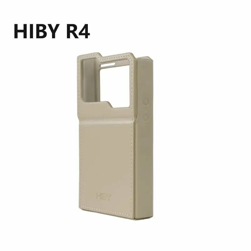 HiBy R4 Официально кожаный чехол пу материал бежевый белый