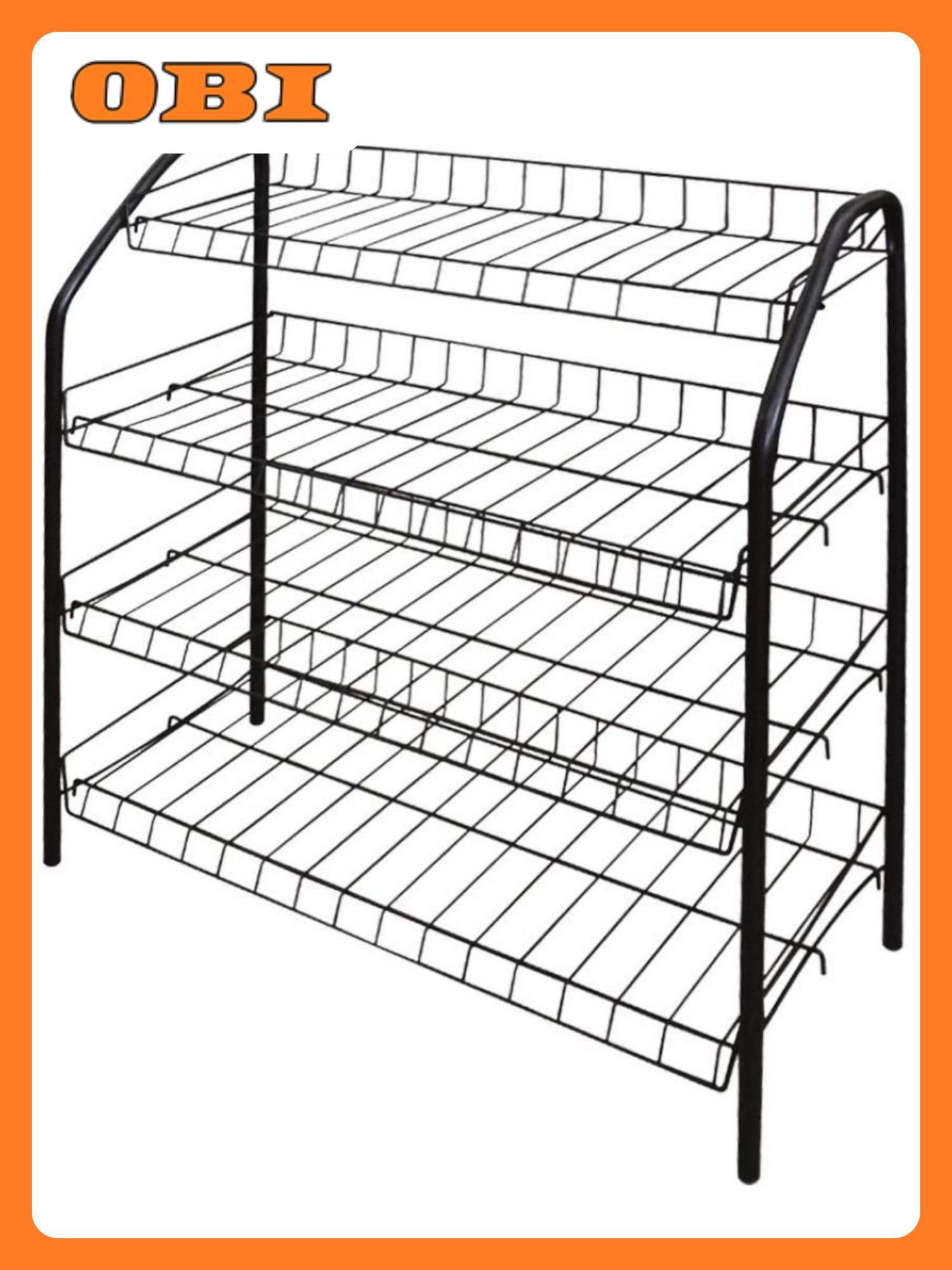 Этажерка Ника для обуви 66х30 см, черный
