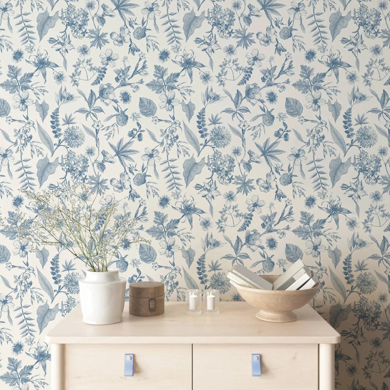 Пасторальные обои Pixel&Wall Toile Farmhouse Tradition Non-Woven