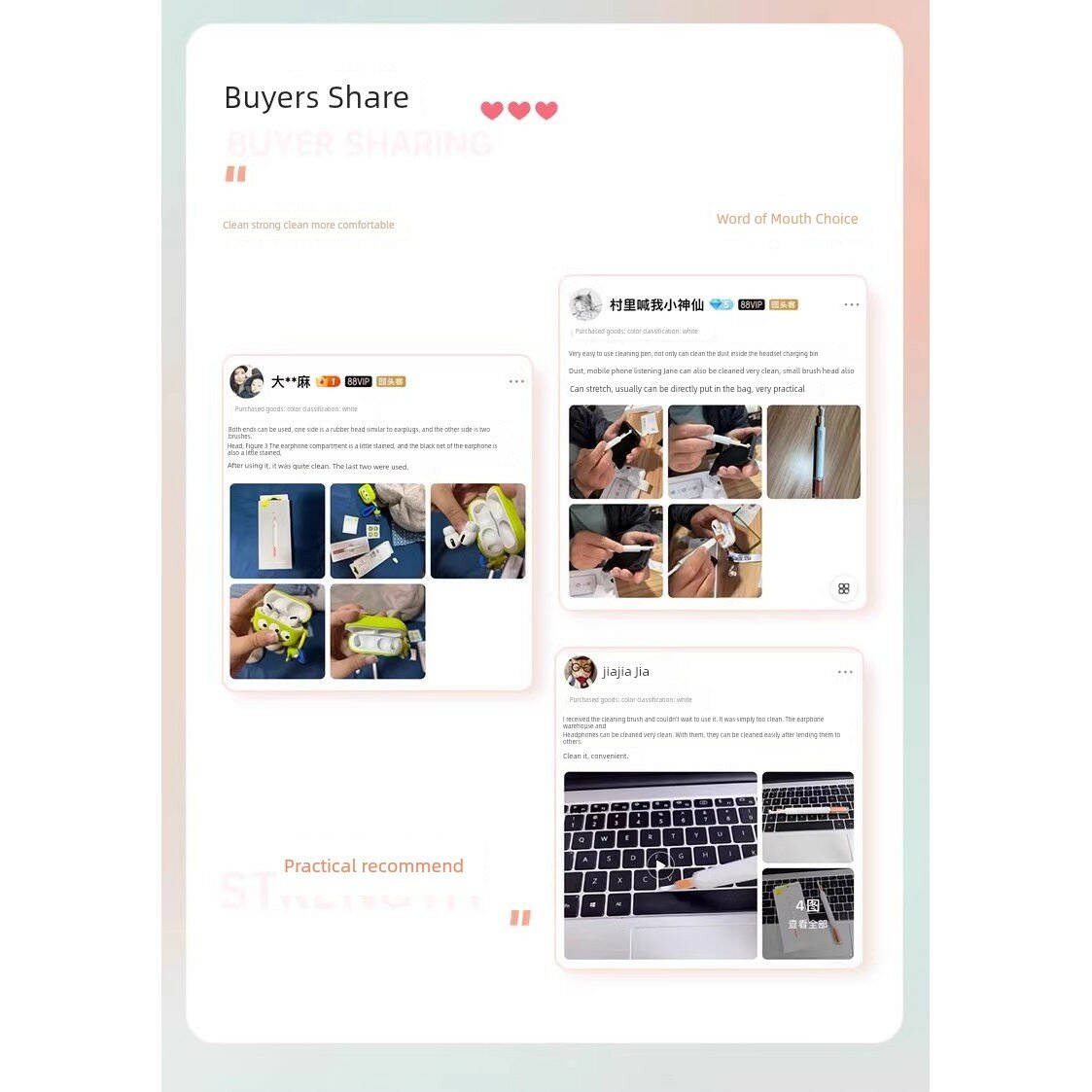 Щетка для чистки наушников baseus, многоцелевой набор для чистки наушников, чистка отсека для зарядки