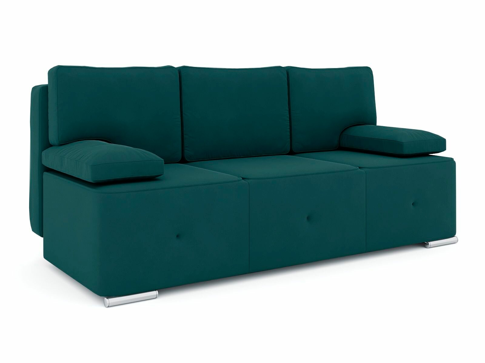 Диван - кровать Хавьер, еврокнижка-трансформер, 195*98*98, велюр Зара Изумруд