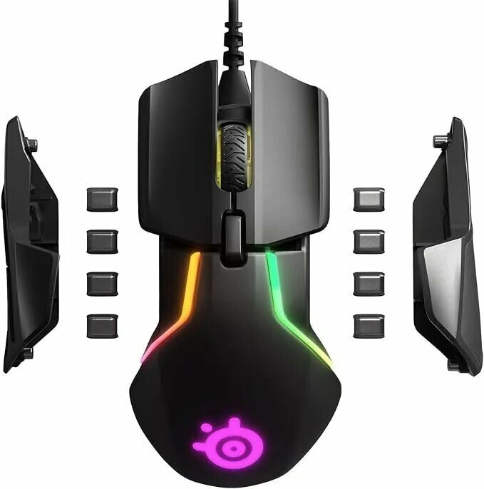 SteelSeries Мышь беспроводная SteelSeries-Rival 600 Wired, черный