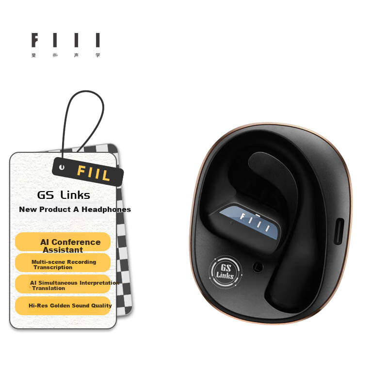 Беспроводные наушники FIIL GS Links AI , цвет черныйБеспроводные наушники FIIL GS Links AI , цвет черный
