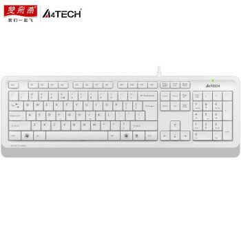 Клавиатура A4Tech FK10 с проводом в цвете слоновой кости для офисной, игровой и ноутбучной работы