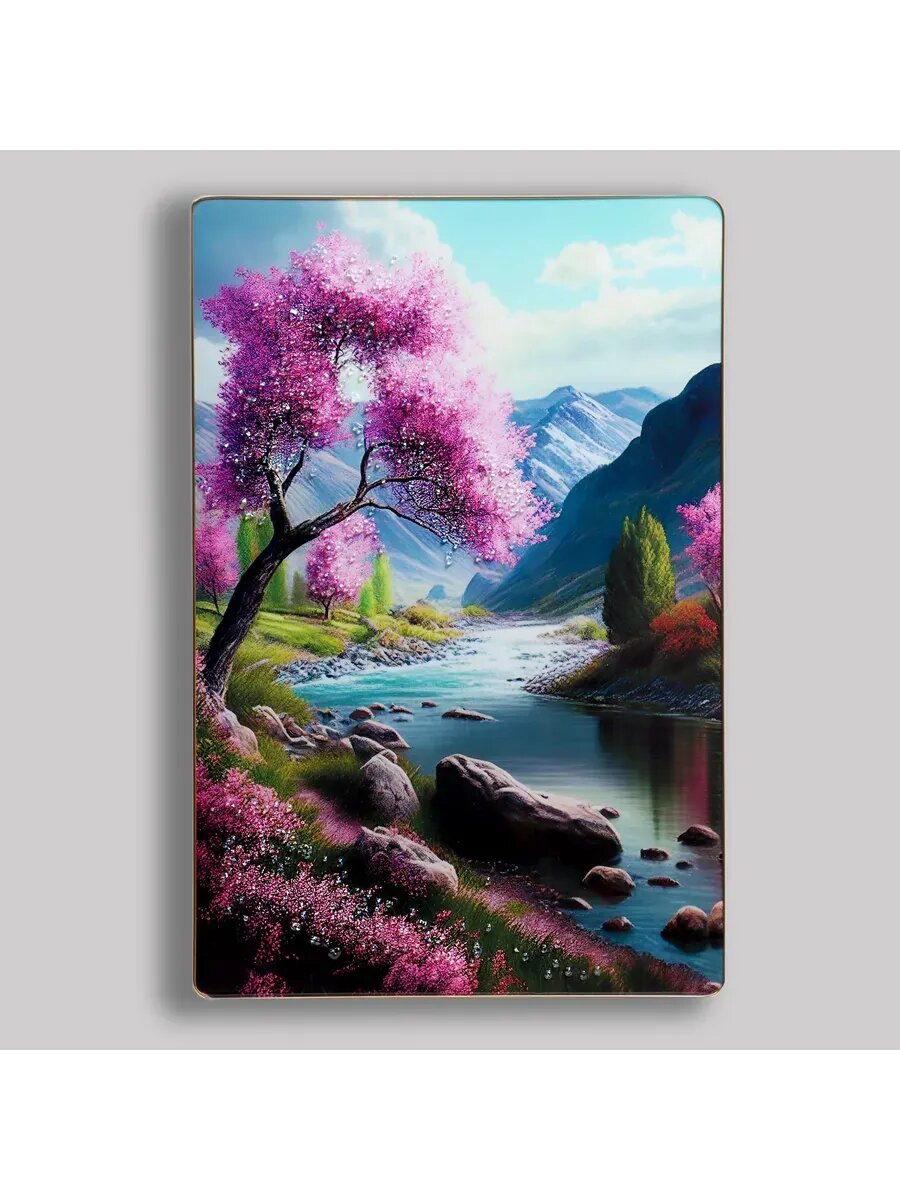 Картина акрил Сакура летнее утро