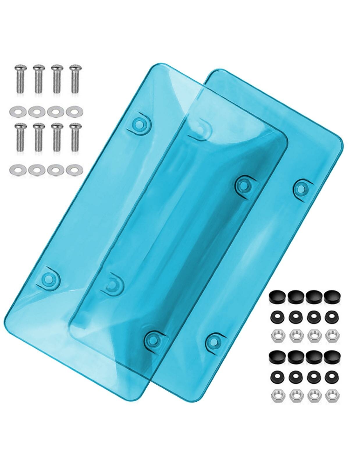 Универсальные накладки на автомобильные номерные знаки Небьющиеся накладки на номерные знаки