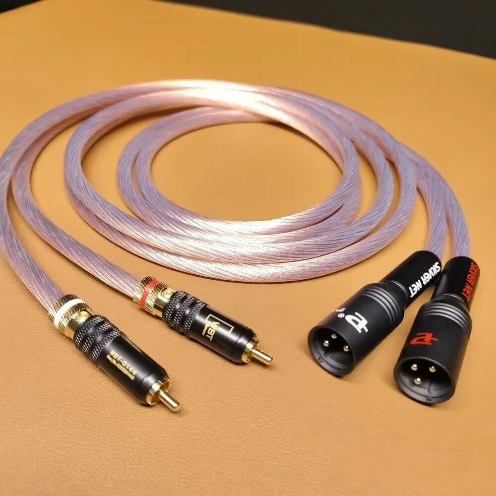 WBT Аудиокабель RCA/XLR, 0.5 м, золотой