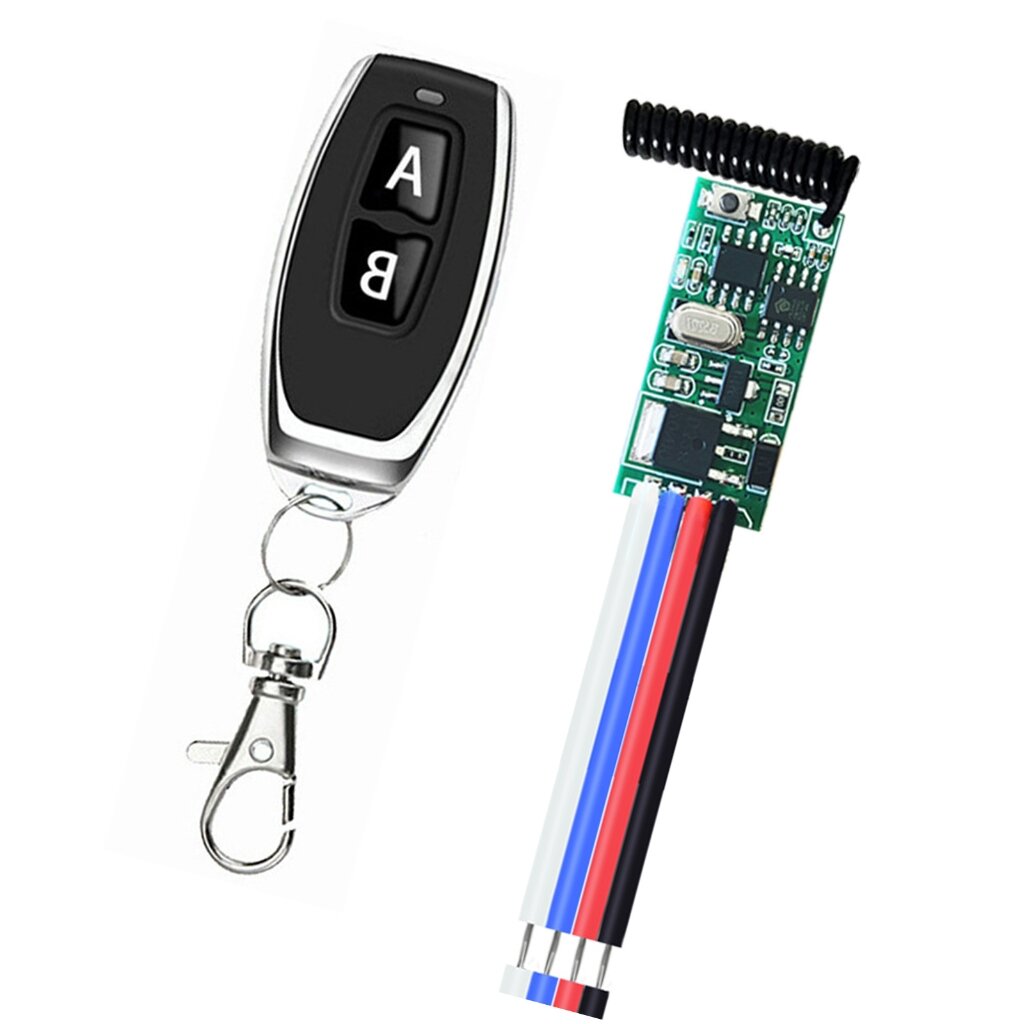 Модуль реле переключения беспроводного пульта дистанционного управления частотой 433 МГц с одноканальным управлением DC3.6V-24V