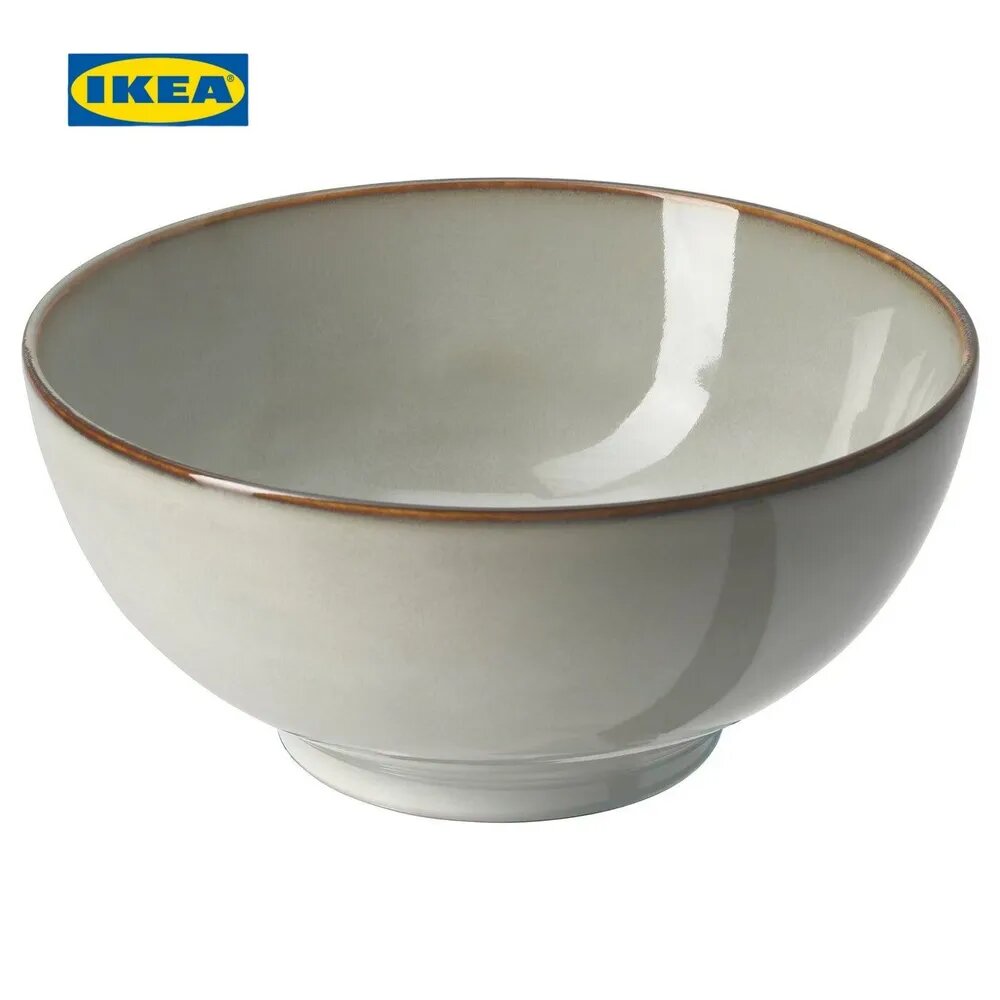 IKEA Миска 2500 мл серый, 1 шт