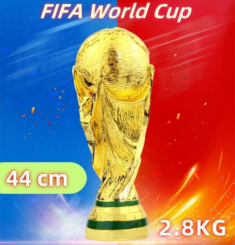 Кубок чемпионата мира по футболу/Позолоченный трофей из смолы/44CM/2.8KG