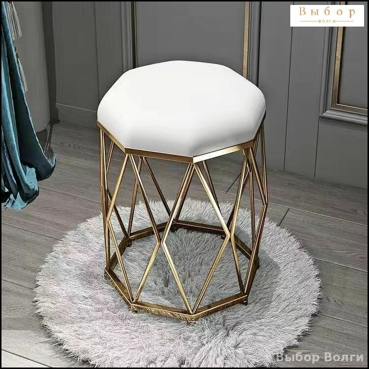 Эксклюзивный стул для гримерного столика восьмиугольной формы