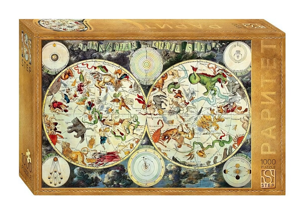 Пазл 1000 элементов «Небесная планисфера. 1680» крупный формат, для коллекционеров