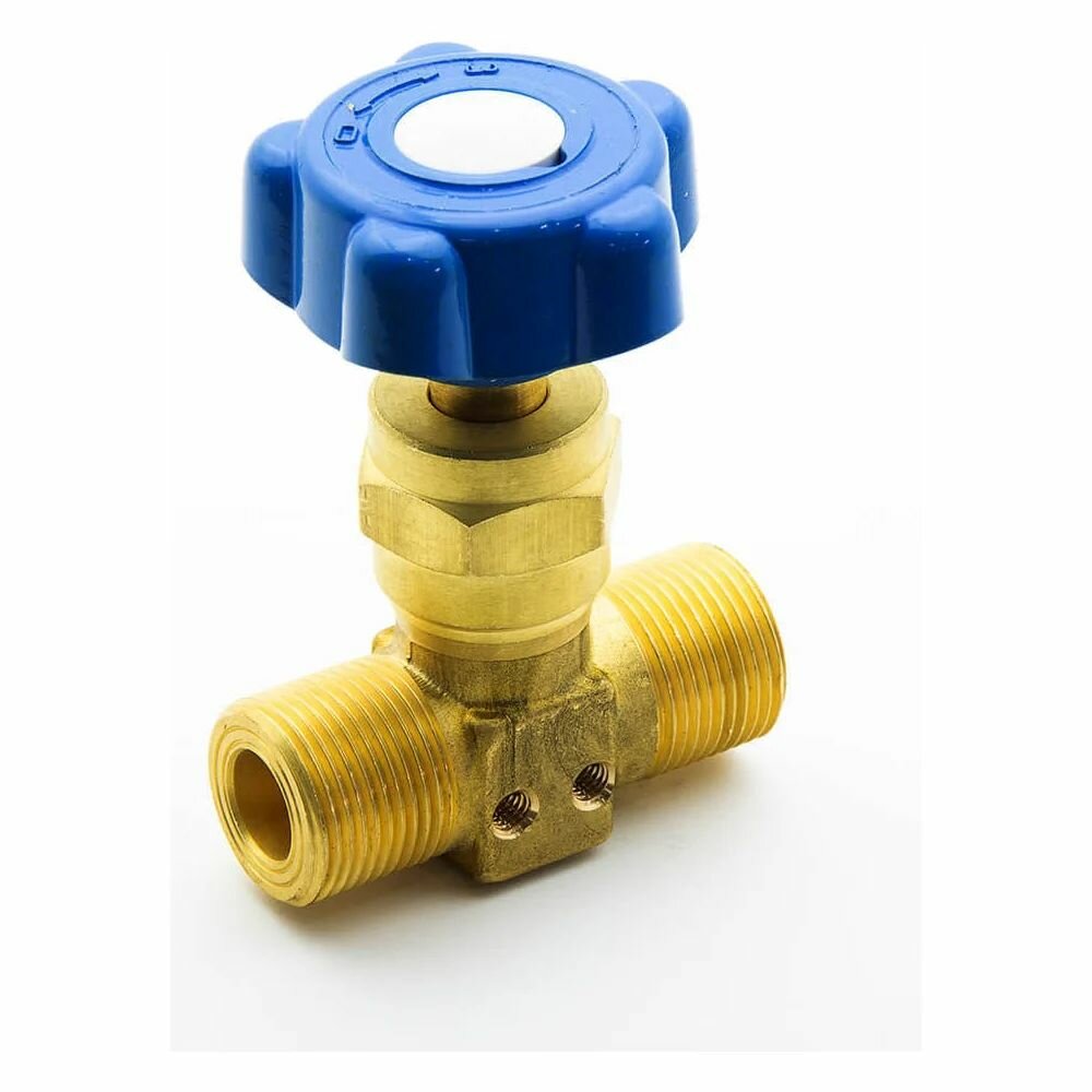 Клапан запорный СваркаДжет К-1409-250 G3/4 синий маховик 4301040000390