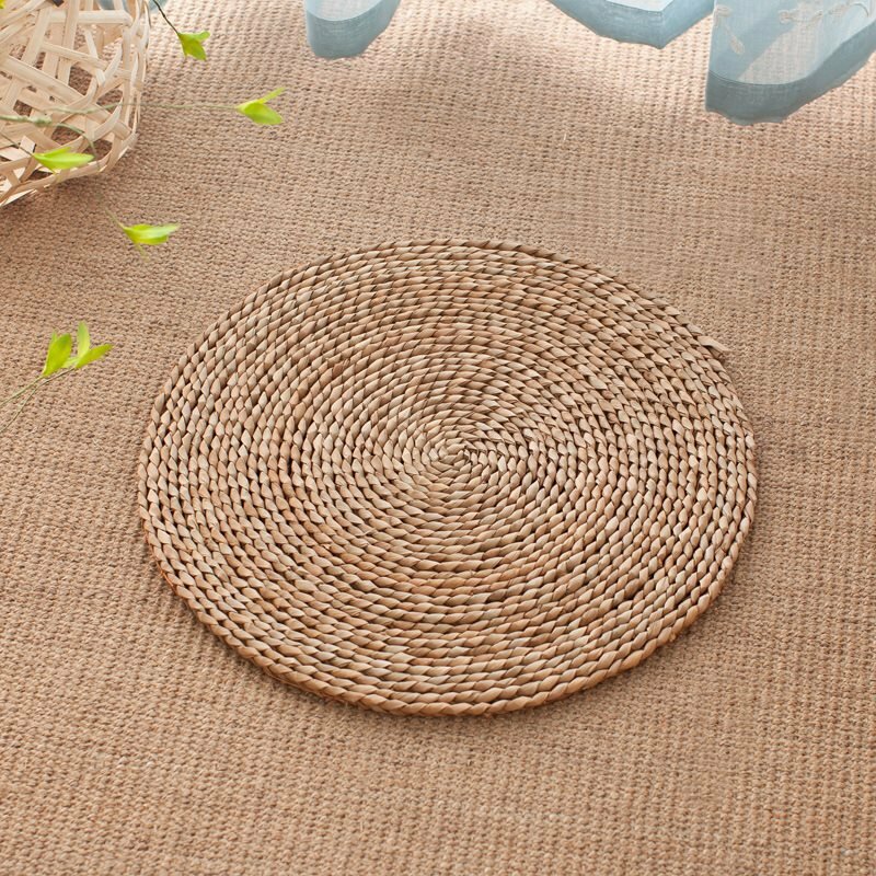 Оптовая продажа плетеного татами из травы котяшика, утолщенная подушка для бай-окна, японский стиль, сад, поклонение, медитация, круг