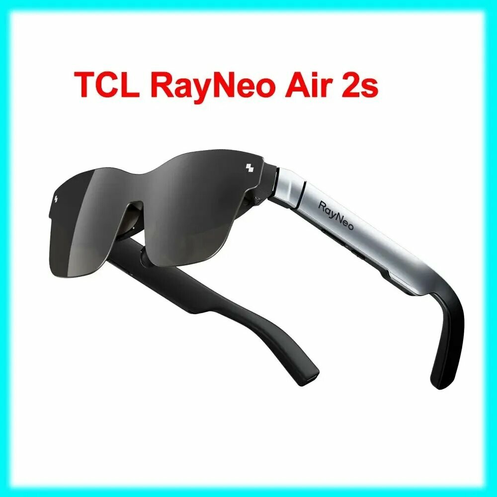 Умные очки TCL RayNeo Air 2S, AR XR с 201-дюймовым дисплеем Micro OLED 5000 нит для игровой консоли iPhone Android MacBook Switch PS5