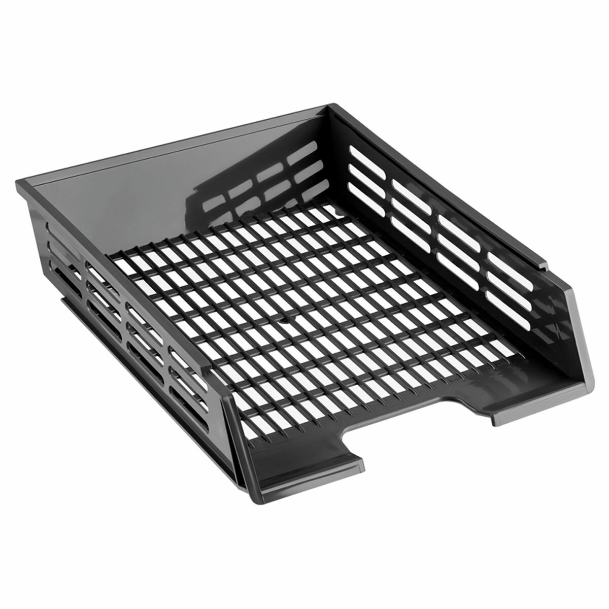 3 шт. Лоток для бумаг горизонтальный СТАММ "XXL", черный