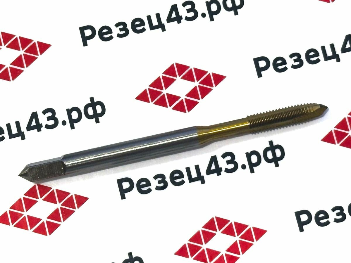 Машинный метчик DIN 371 М3,5х0,6 HSS M2 TiN