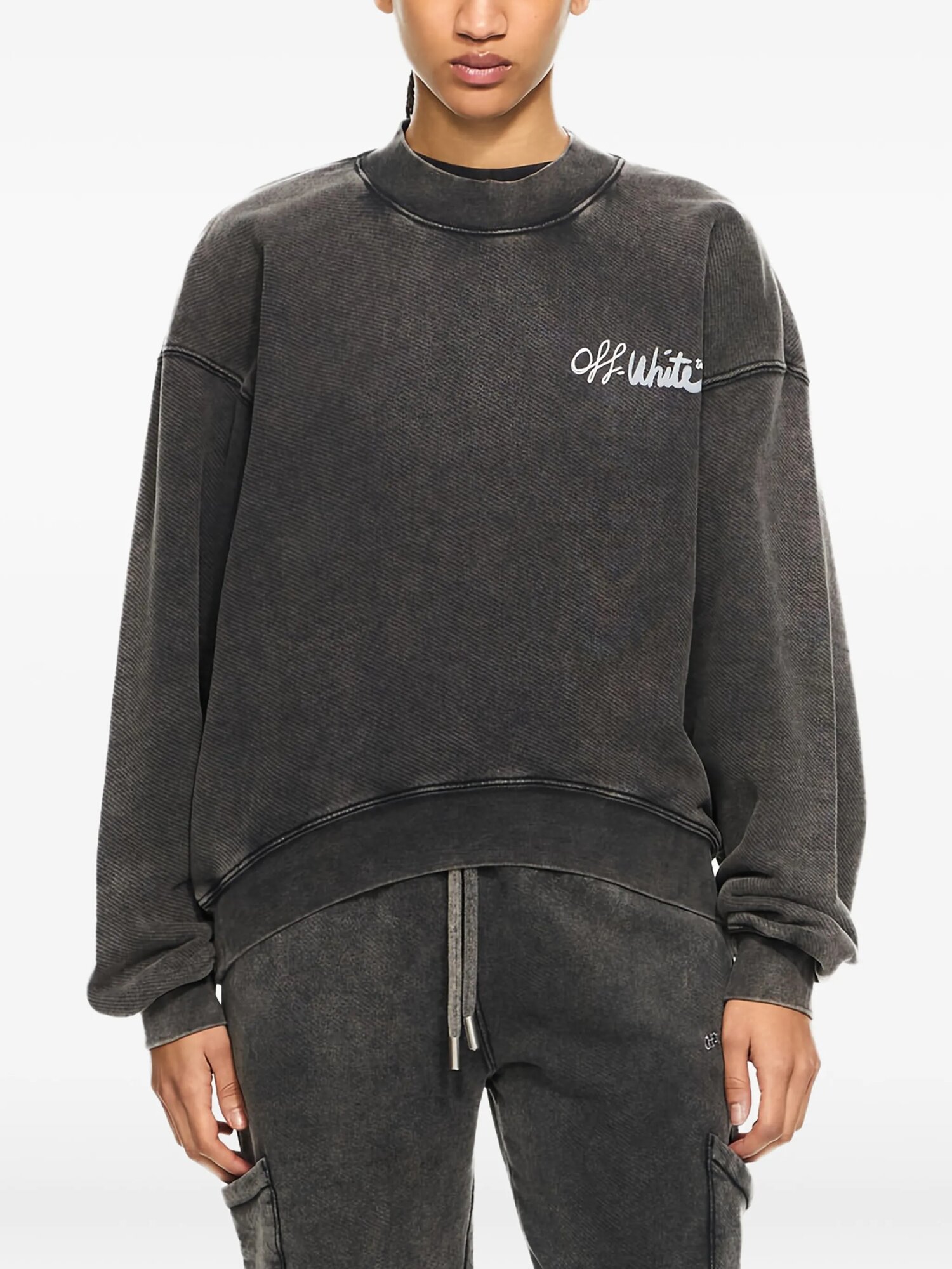 Толстовка Off-White, размер L, , серый